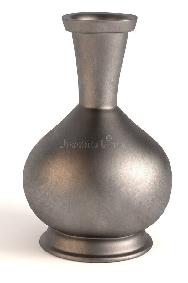 Antique silver pot vase stock illustration. Illustration of cartoon ...