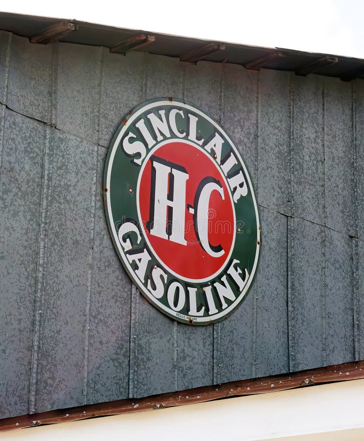 Antique Sinclair HC Sign editorial photography. Image of antique ...