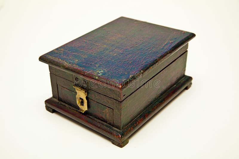 Antique Small Dark Brown Box Stock Image - Image of antique, dark: 15548051
