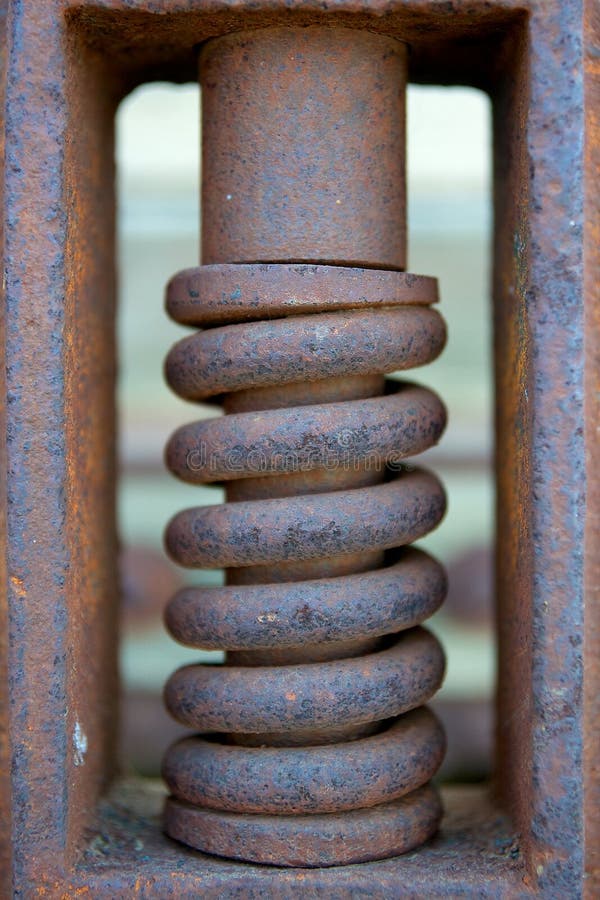 Antique Spring Suspension stock photo. Image of circle - 34637930