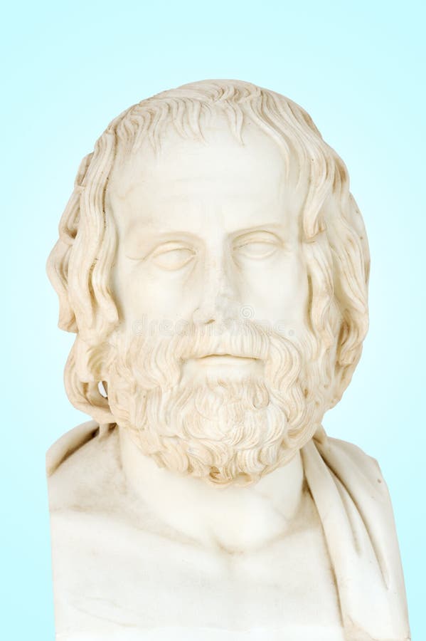 Statue of Euripides stock image. Image of greek, euripides - 30237715