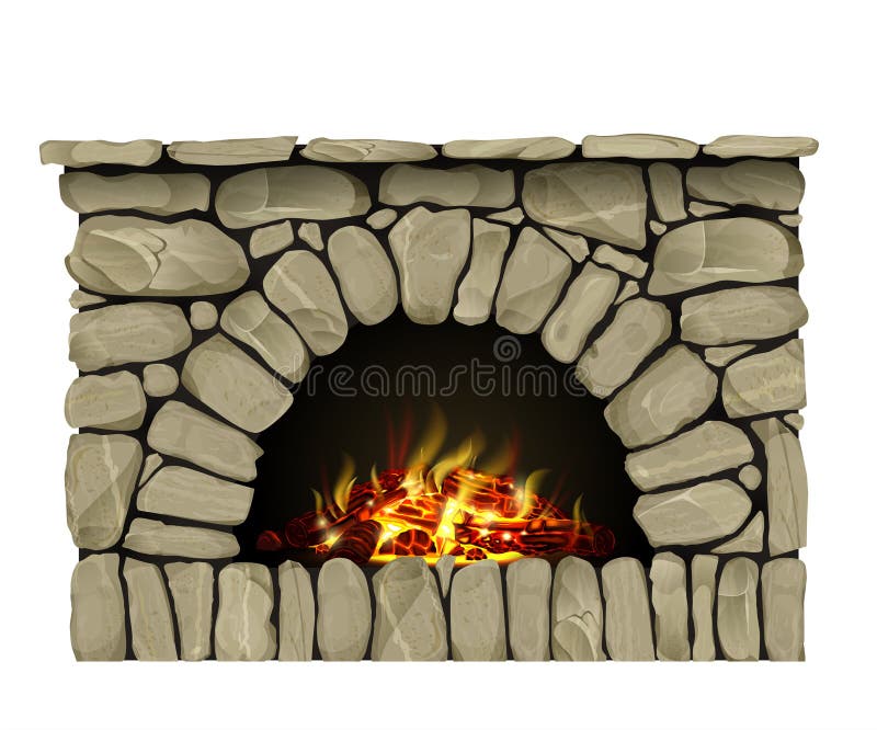 Antique Stone Hearth Fireplace Texture Stock Vector - Illustration of ...