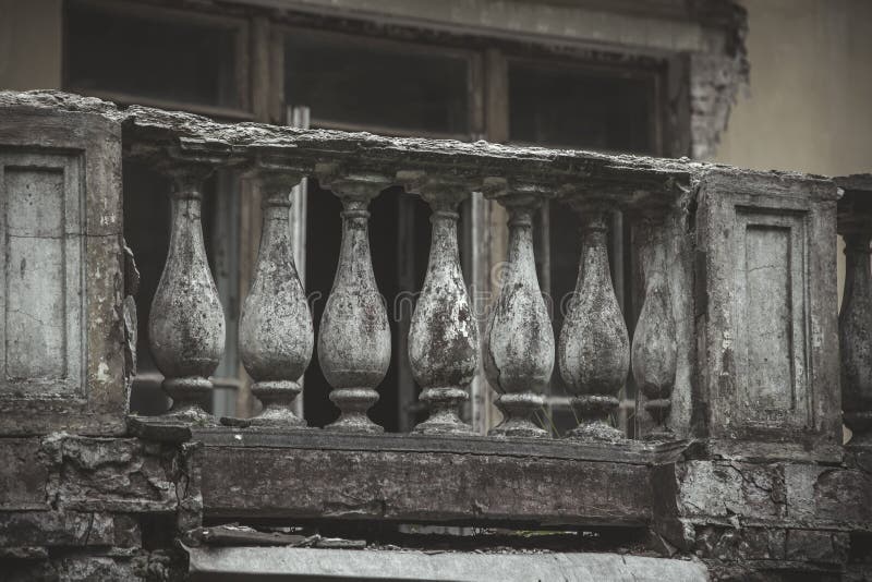 An Old Abandoned Manor. Ancient Architecture Stock Image - Image of ...