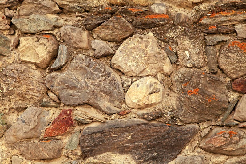 Antique stone wall stock photo. Image of brick, gravel - 50760694
