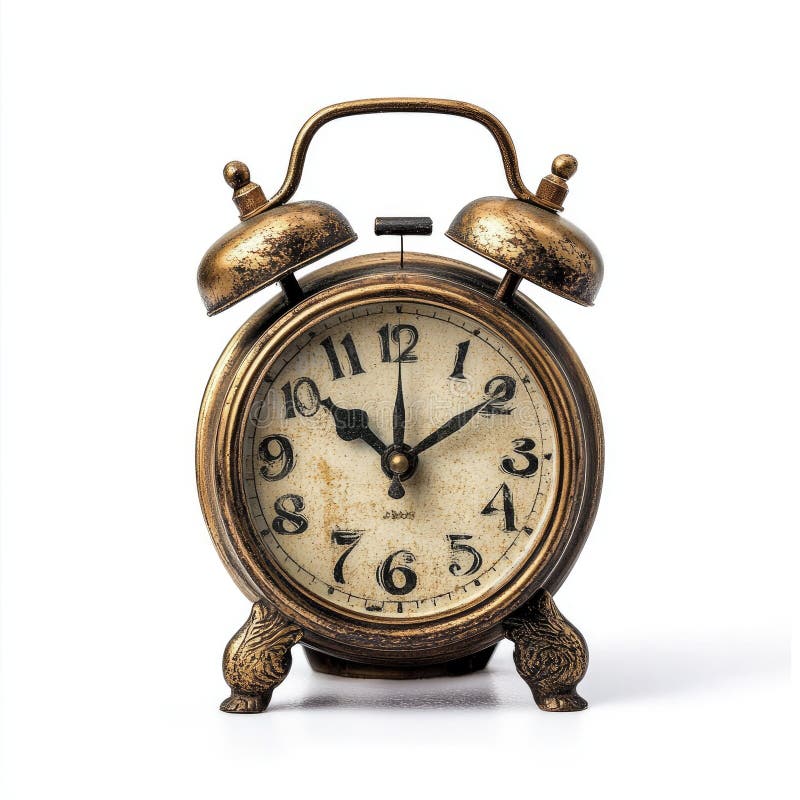 Vintage Alarm Clock stock image. Image of collectible - 384349021