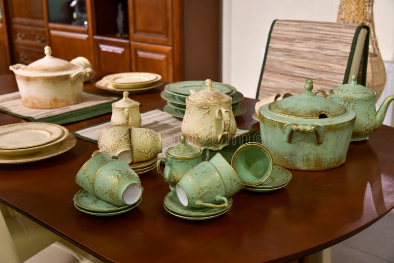 Antique style dishware stock photo. Image of fashioned - 49941470