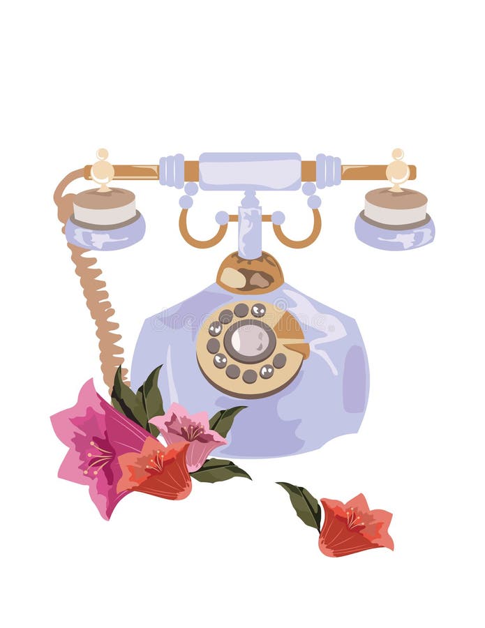 Retro gold phone. stock photo. Image of classic, retro - 13596572