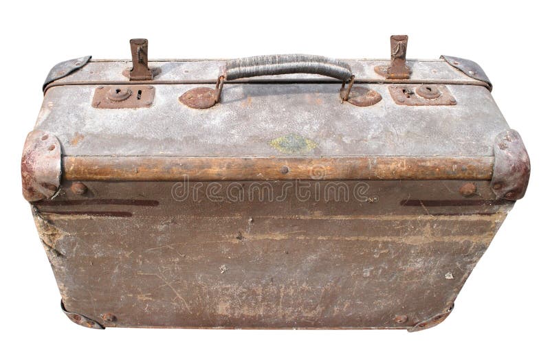 Antique Suitcase stock photo. Image of paper, white, rusty - 13539912