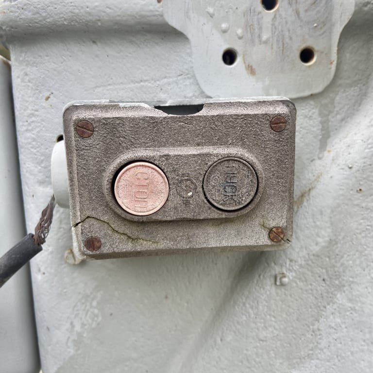 Antique Switch with the Inscriptions "stop", "start" Stock Photo ...