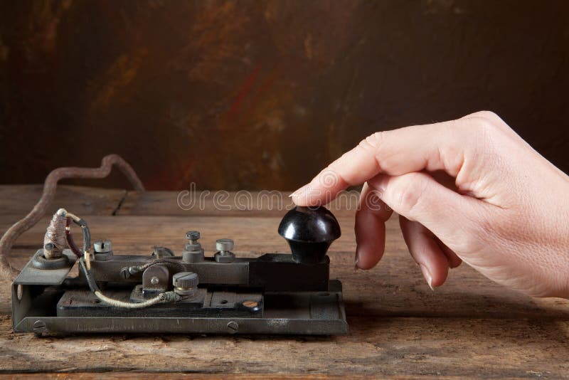 Antique telegraph stock photo. Image of fingers, send - 8540604