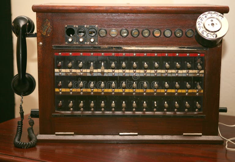 Antique Telephone Switchboard. Stock Image - Image of antique, switches ...