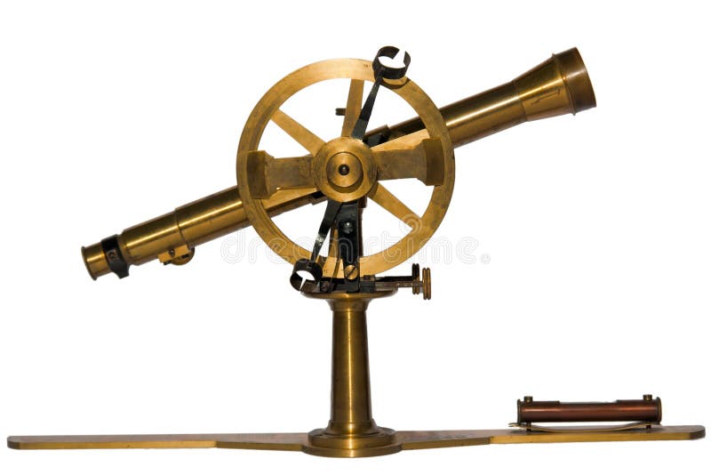 Antique Telescopic Measuring Instrument Stock Photo - Image of tool ...
