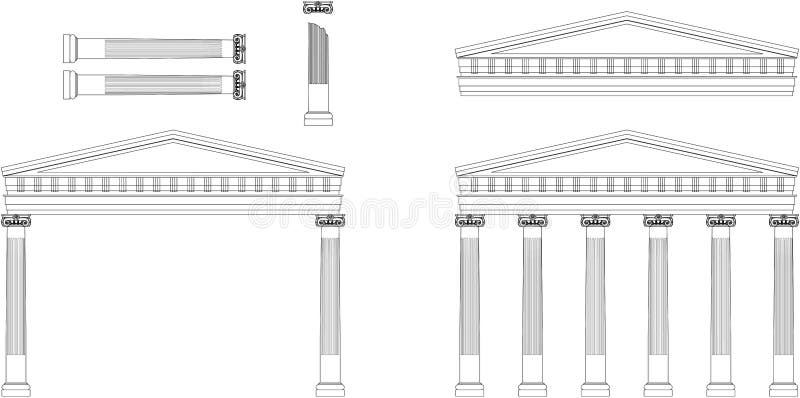 Temple (vector) stock vector. Illustration of blue, europe - 8215061