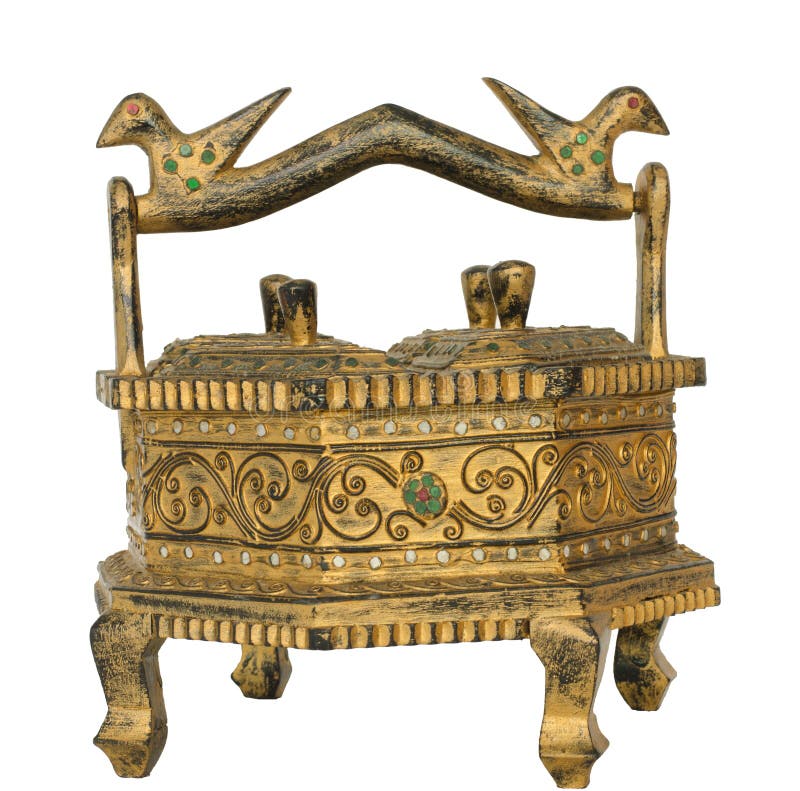 Antique Thai boxes stock image. Image of ornament, hotel - 38607579