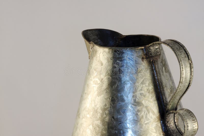 Antique tin pitcher stock photo. Image of kitchenware - 6261946