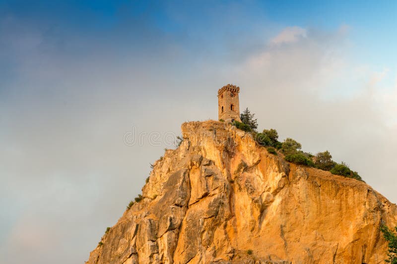 Antique Tower of Caprona, Pisa - Tuscany Stock Image - Image of ...