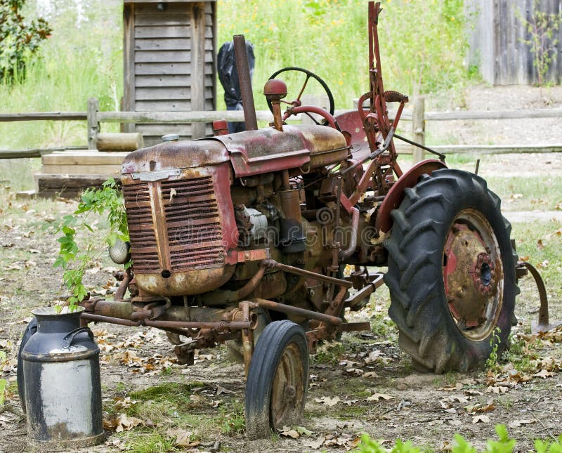 Old Rusty Tractor stock photo. Image of rusted, rust, farmer - 6475060