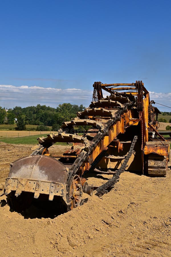 Antique Trencher for Digging, Stock Photo - Image of machinery, deep ...