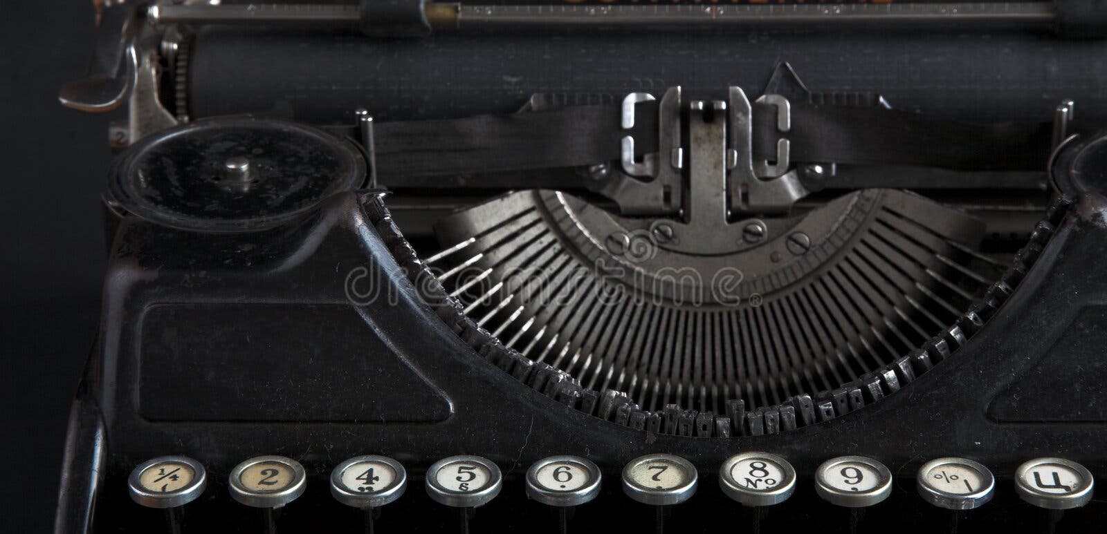 Antique Typewriter stock photo. Image of century, fashioned - 20973198
