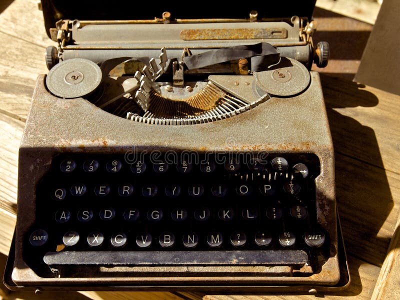 Antique typewriter stock image. Image of macro, writer - 6430407