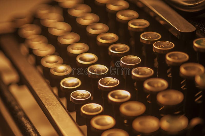 Antique typewriter keys stock photo. Image of office - 56072188