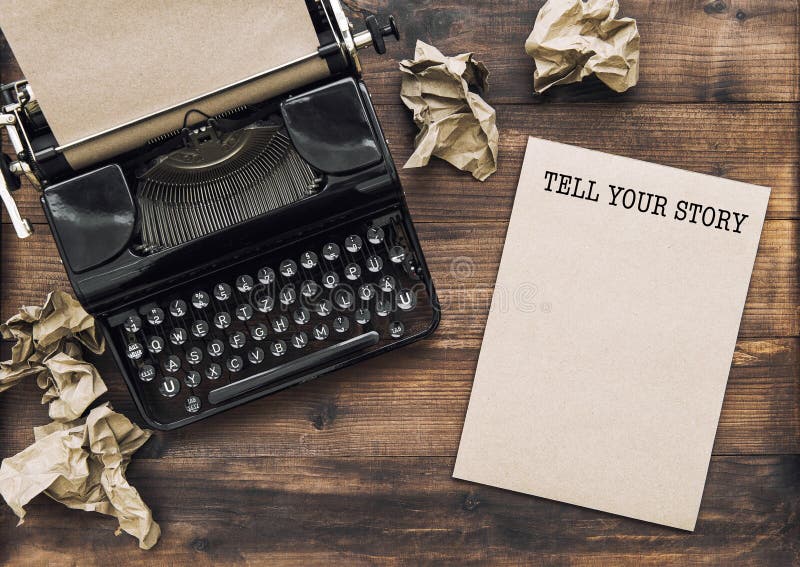 Typewriter Story Writing stock image. Image of page, writing - 40338585