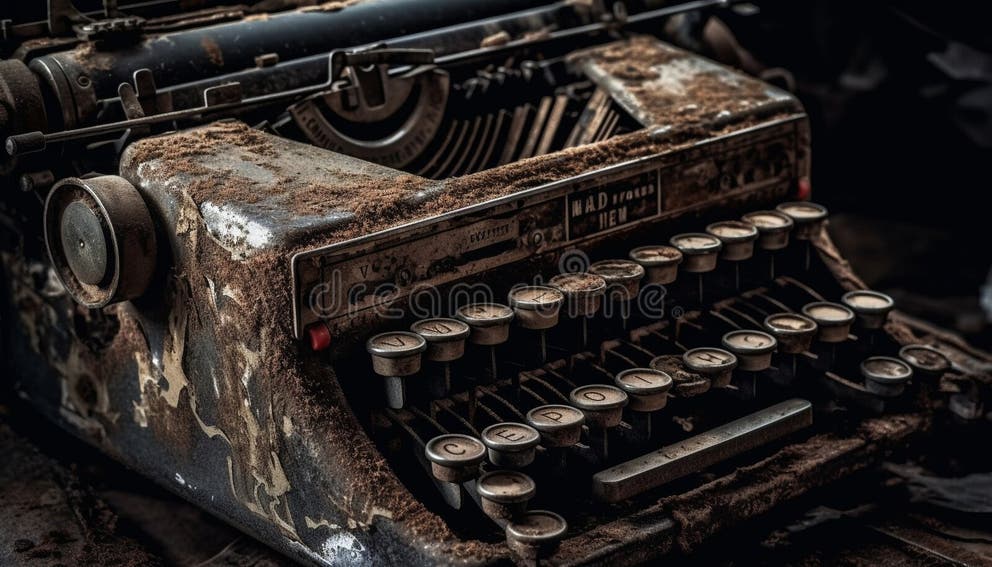 Antique Typewriter Rusty Typebars Create Nostalgic Editorial Ideas on ...