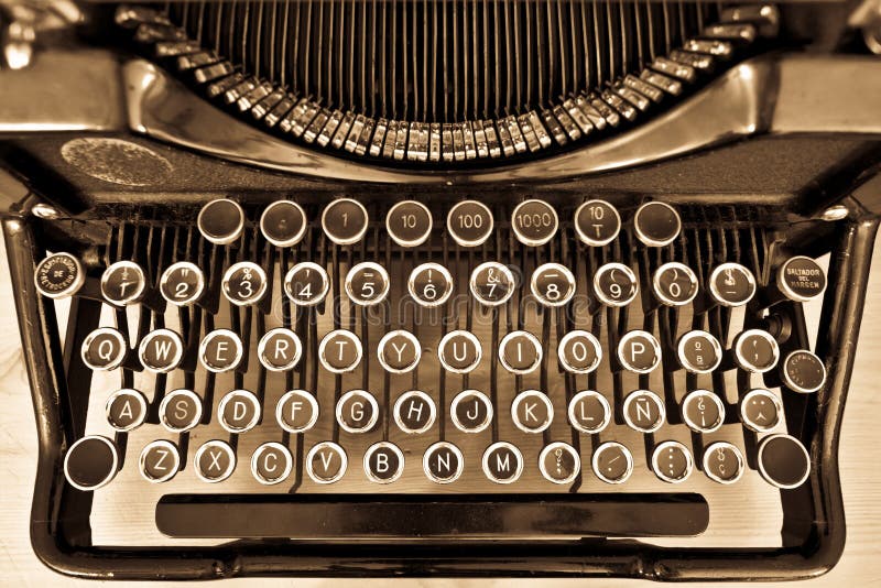 Antique Typewriter stock image. Image of retro, letters - 5525585