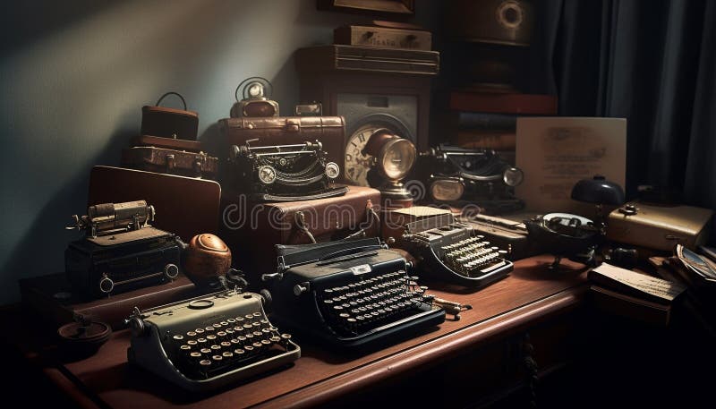 An Antique Typewriter on a Table, a Nostalgic Machinery Revival ...