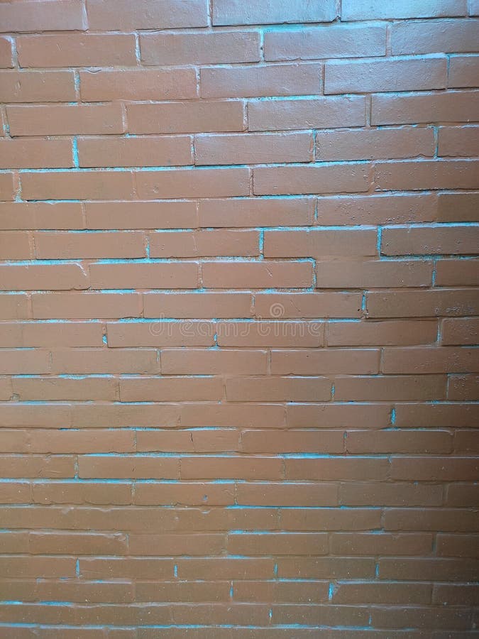 Antique and Unique Classic Red Brick Wall Stock Image - Image of long ...