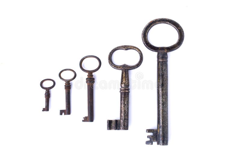 Antique Vintage Keys stock image. Image of business, bronze - 44496189