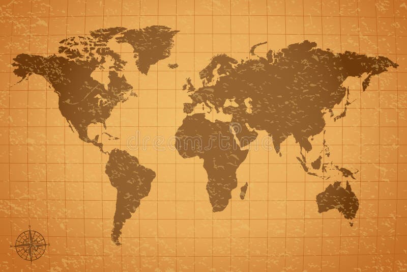 World Map Vector. Detailed Illustration of Worldmap Stock Illustration - Illustration of ...