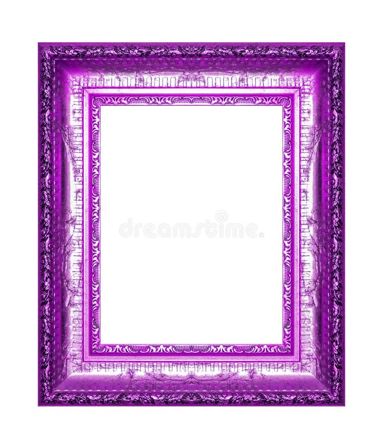 Violet Frame Border Baguette with a Pattern for Paintings and ...