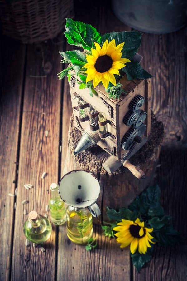 Antique Virgin Oil Machine in Old Basement Stock Photo - Image of ...
