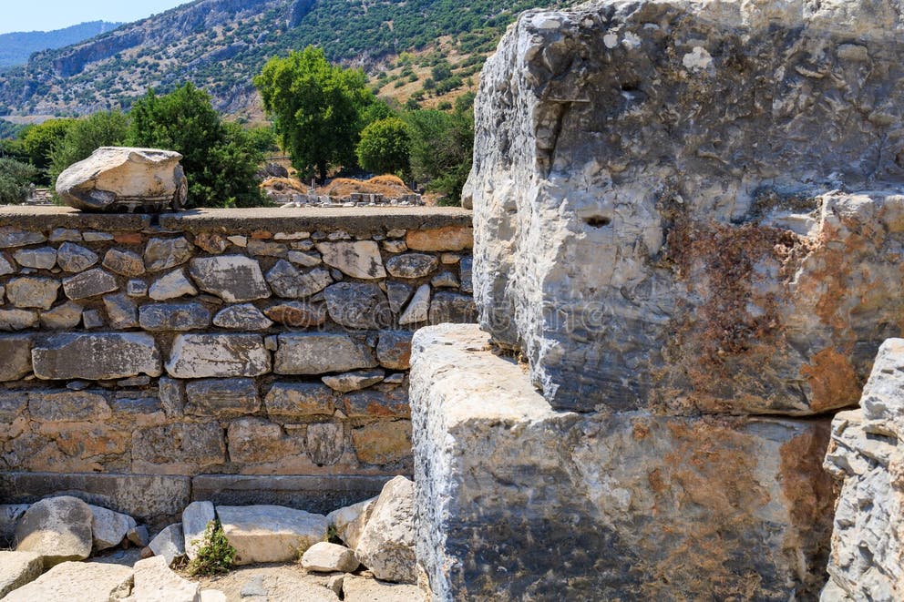 Antique Wall. Background with Selective Focus and Copy Space Stock ...