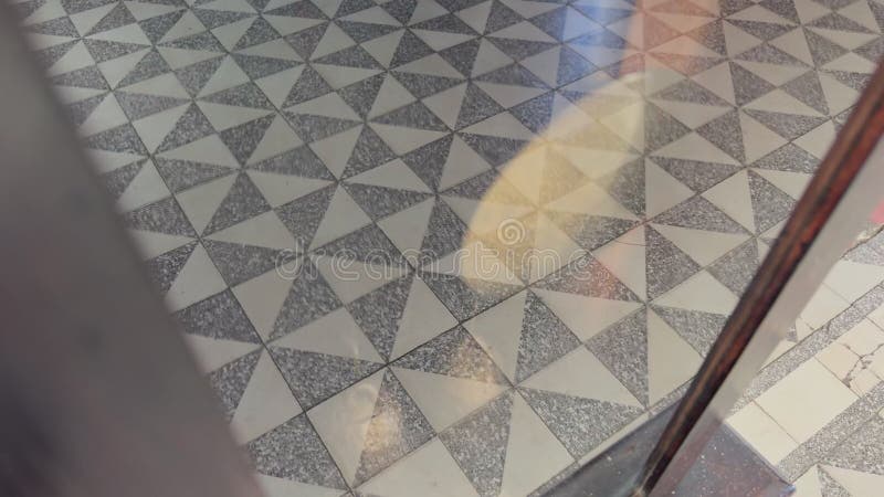 Antique Wall Clock with Geometric Pattern Reflections Stock ...