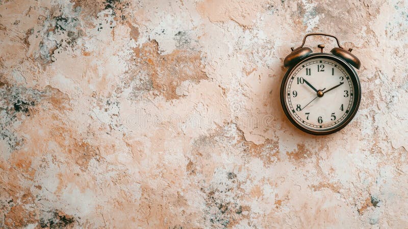 Antique Wall Clock Indicating Iftar Time during Ramadan on Rustic Wall ...