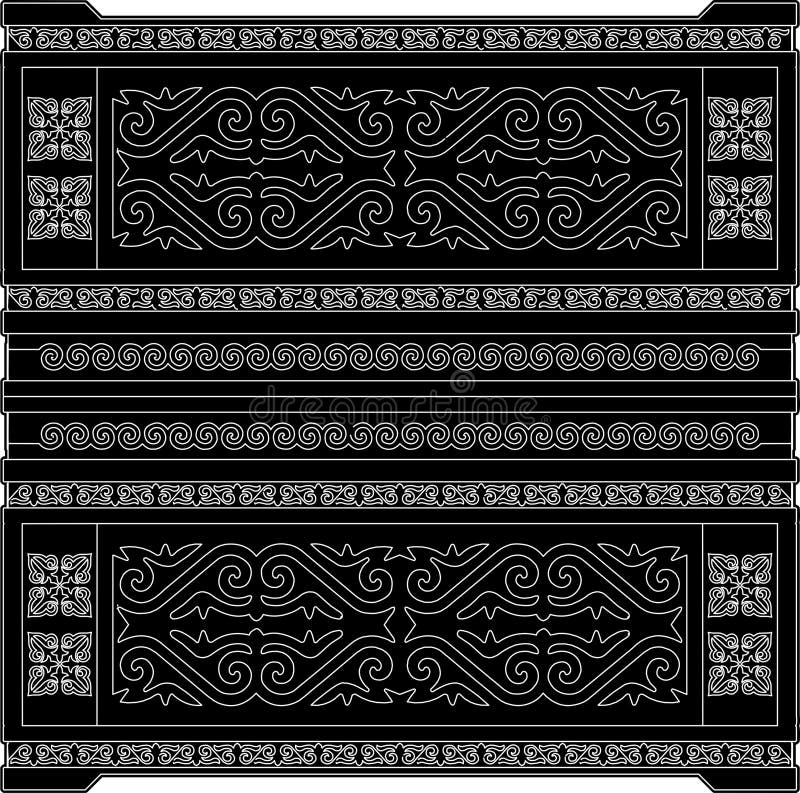 Antique Wall Panel Vector. Abstract Texture Pattern Background. Stock ...