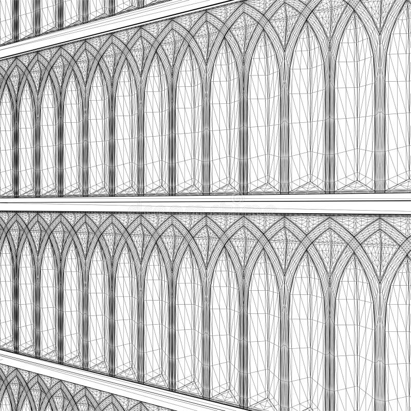 Classic Column Covered with Bar Code Zebra Stripes Vector Stock Vector ...