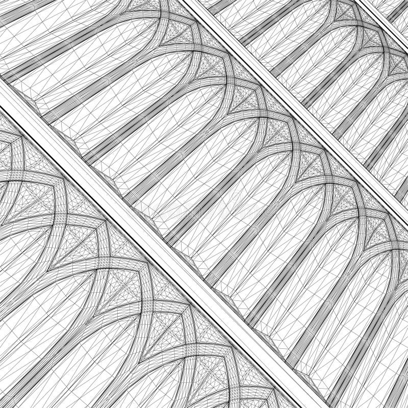 Classic Column Covered with Bar Code Zebra Stripes Vector Stock Vector ...