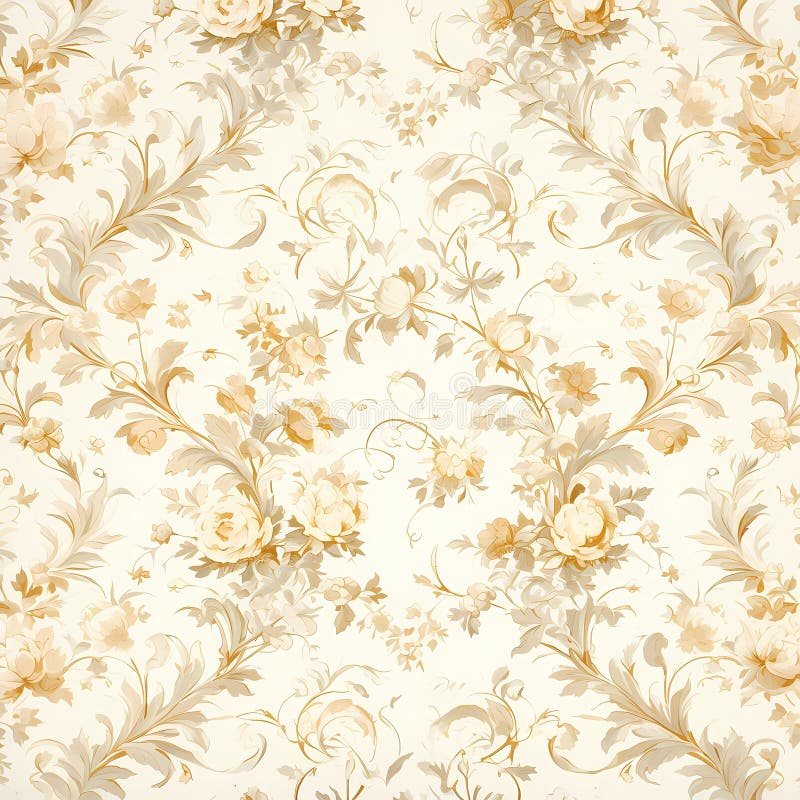 Antique Wallpaper Pattern stock illustration. Illustration of decorated - 355041208