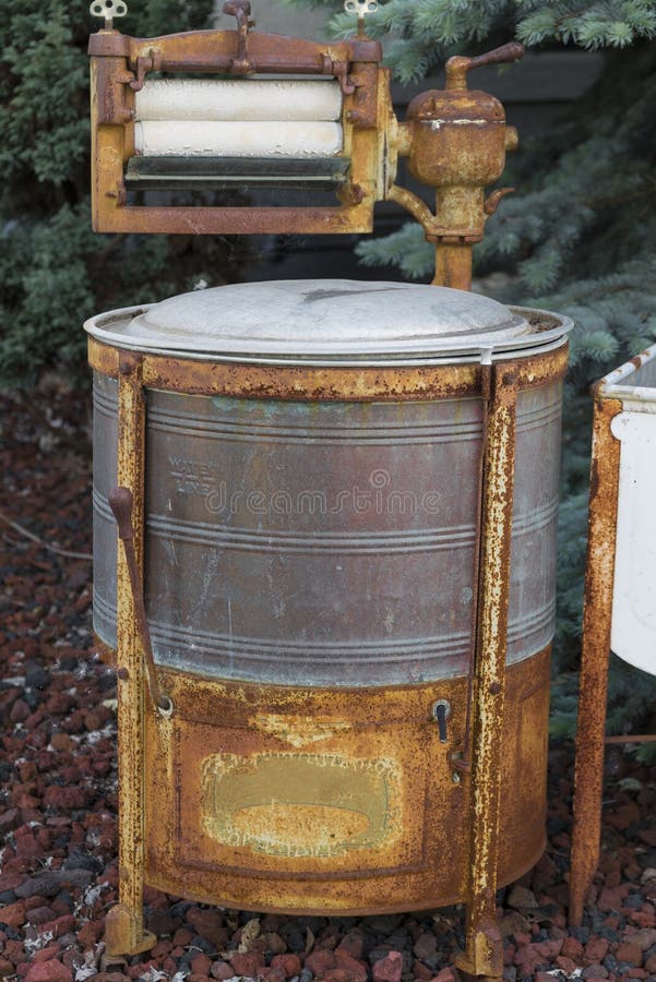 Antique washer stock image. Image of cycle, cylinder - 93770505