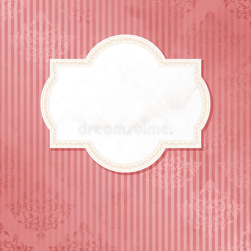 Pink and White Background with Lace Stock Vector - Illustration of card ...