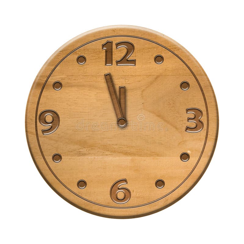 Wooden clock stock image. Image of clock, precise, hands - 48557