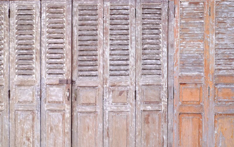 Antique Wooden Door with Beautiful Patterns Stock Photo - Image of ...