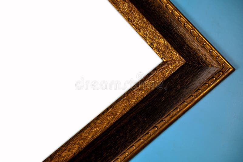 Antique Wooden Picture Frame. Old Rustic Wooden Frame Stock Image ...
