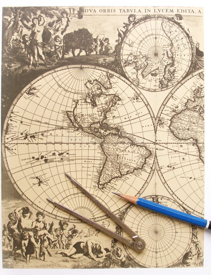 Antique world map, compass stock photo. Image of islands - 5846654 Antique world map, compass stock photo. Image of islands - 5846654