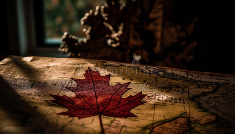 Antique World Map on Old Table, Rustic Decoration Generated by AI Stock ...