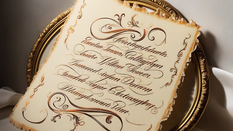 Antique Writing Paper Board Illustration Stock Illustration ...