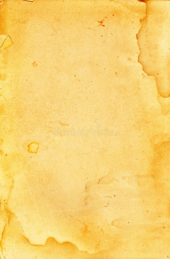 Antique,Yellowed and Stained Paper Stock Image - Image of page, paper ...
